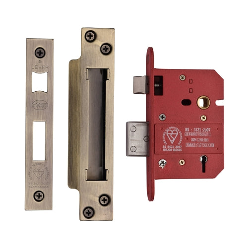 British Standard 5 Lever Sash Lock for Lever Handles Fulhambrass ...