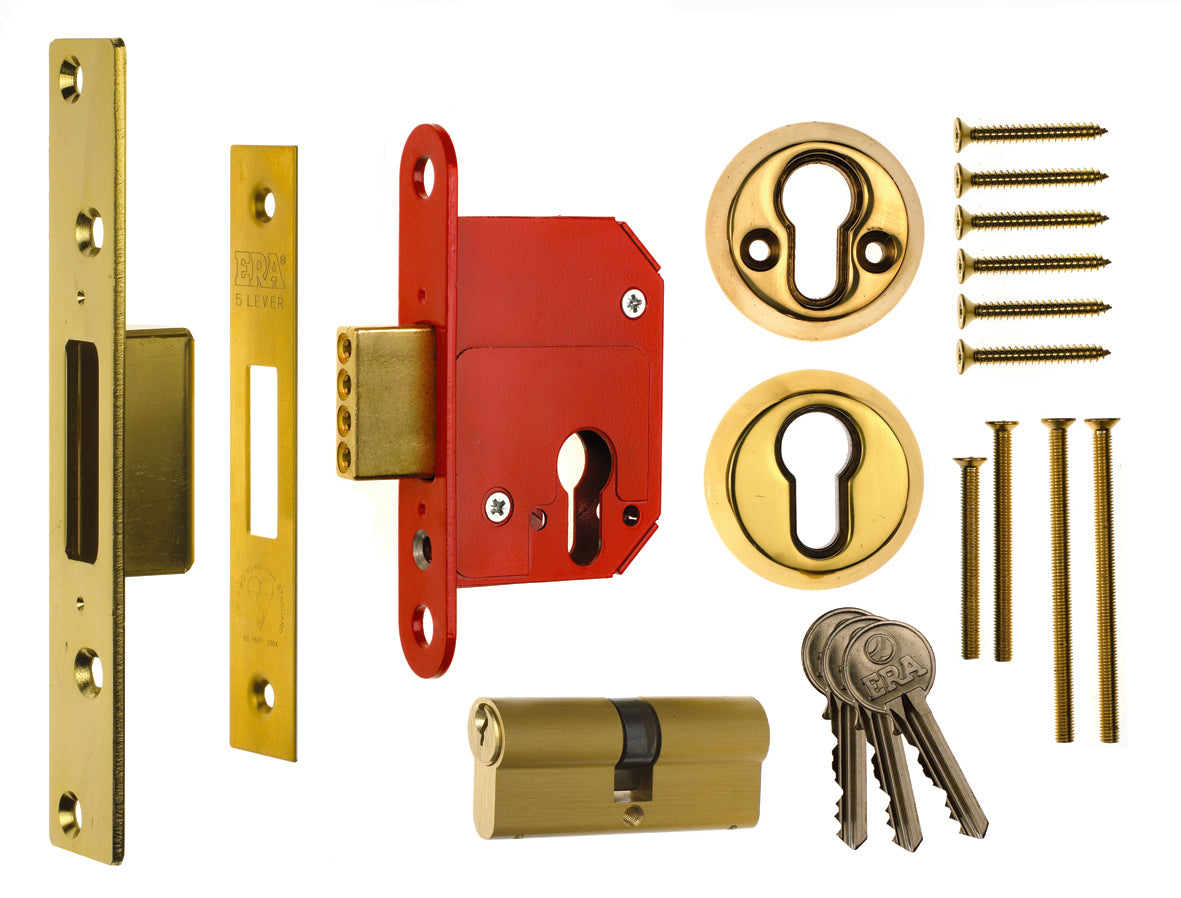 Euro deadlock cw Double Cylinder Security Escutcheons 67mm Polished ...