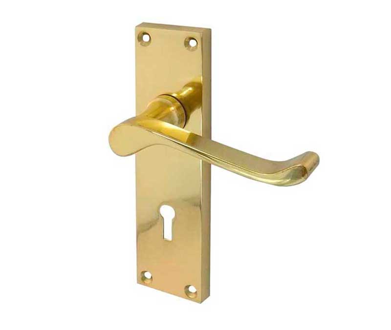 Victorian Scroll Plate Lever Handles Fulhambrass Ironmongery London ...