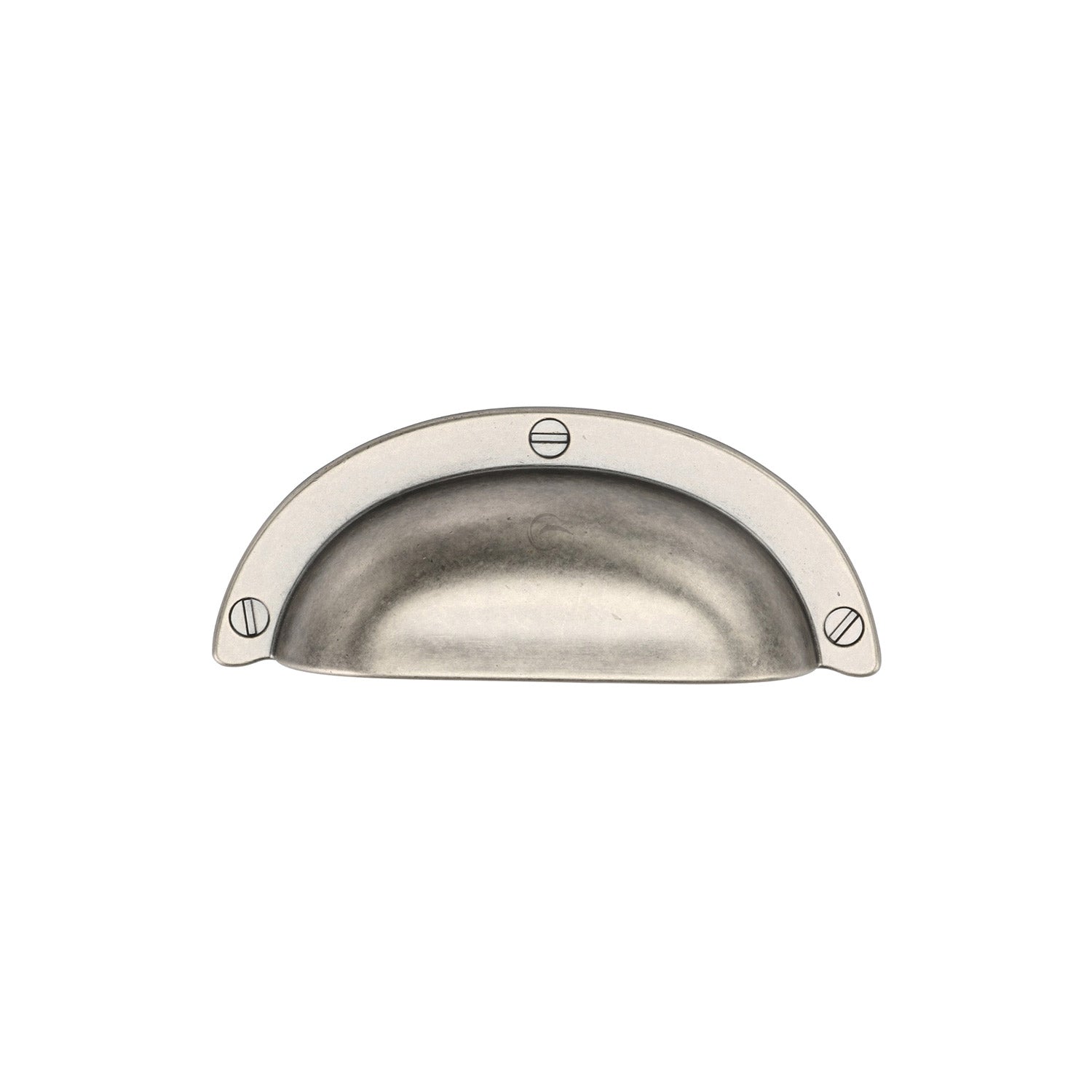Drawer Cup Pull with Faux Screws– FulhamBrassOnline