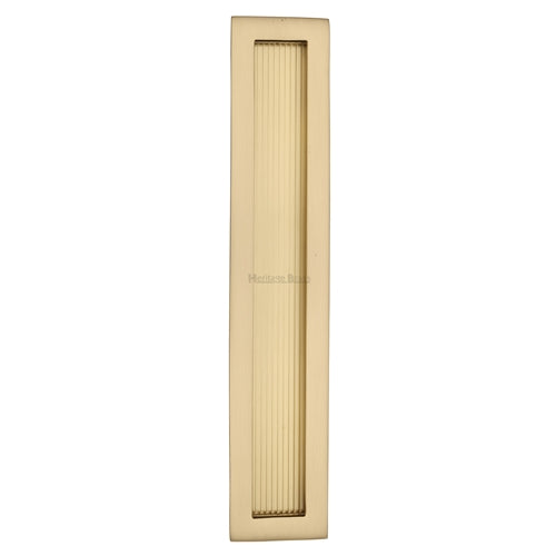 Reeded Rectangular Flush Pull Concealed Fix– FulhamBrassOnline