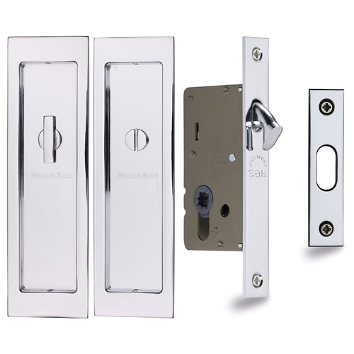Sliding Lock with Rectangular Privacy Turn & Release– FulhamBrassOnline